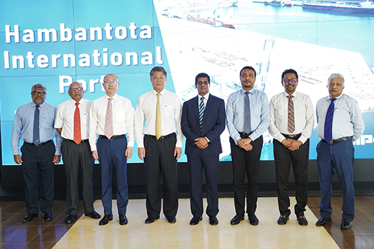SLPA Chairman visits Hambantota International Port | Hambantota ...
